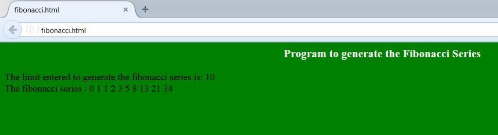 How to Generate Fibonacci Numbers In Javascript - Krazytech