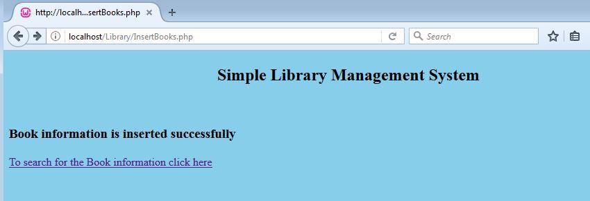 Simple Library Management System in PHP using MySQL