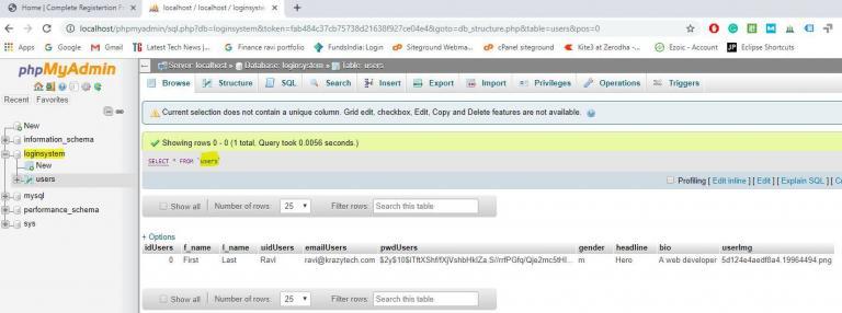 Complete Login and Registration Application using PHP and MySQL
